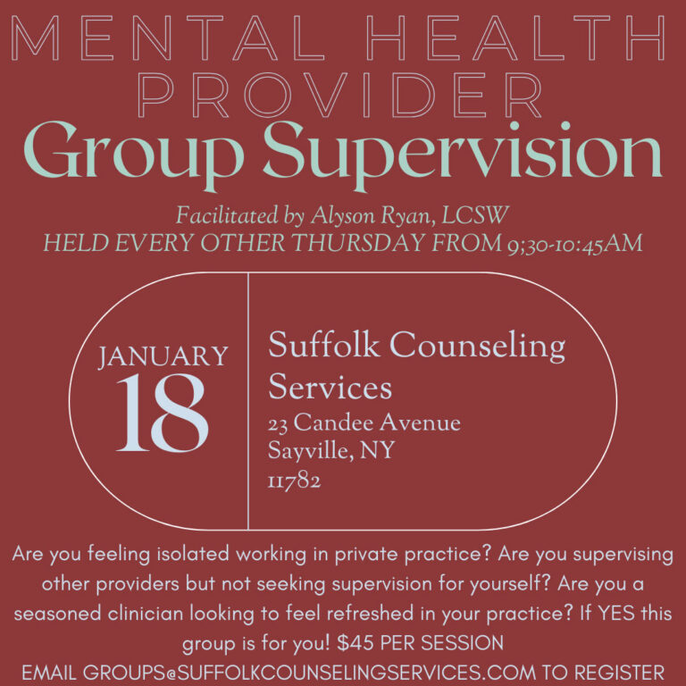 Group Therapy - Suffolk Counseling Services